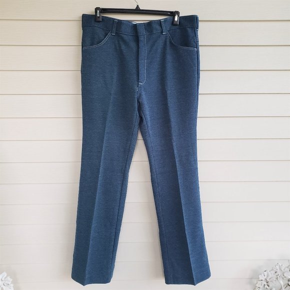 Pants | Vintage 7s Deadstock Mens Double Knit Polyester Pants | Poshmark